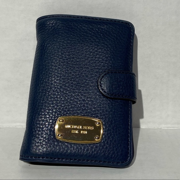 Michael Kors | Bags | Micheal Kors Womens Navy Blue Wallet | Poshmark